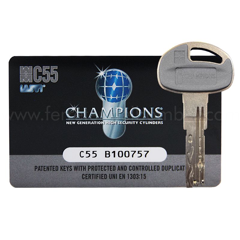 Cilindro seguridad modelo C55 Champions Mottura. Ferretería El Bombín